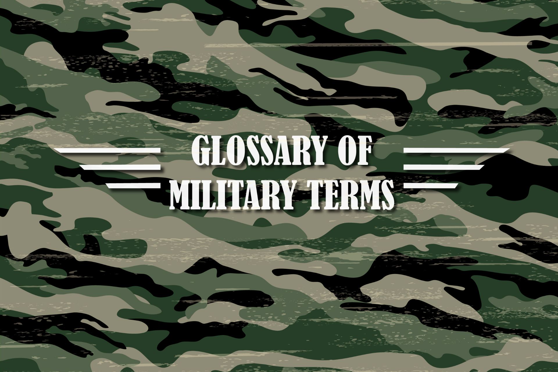Glossary Of Military Terms