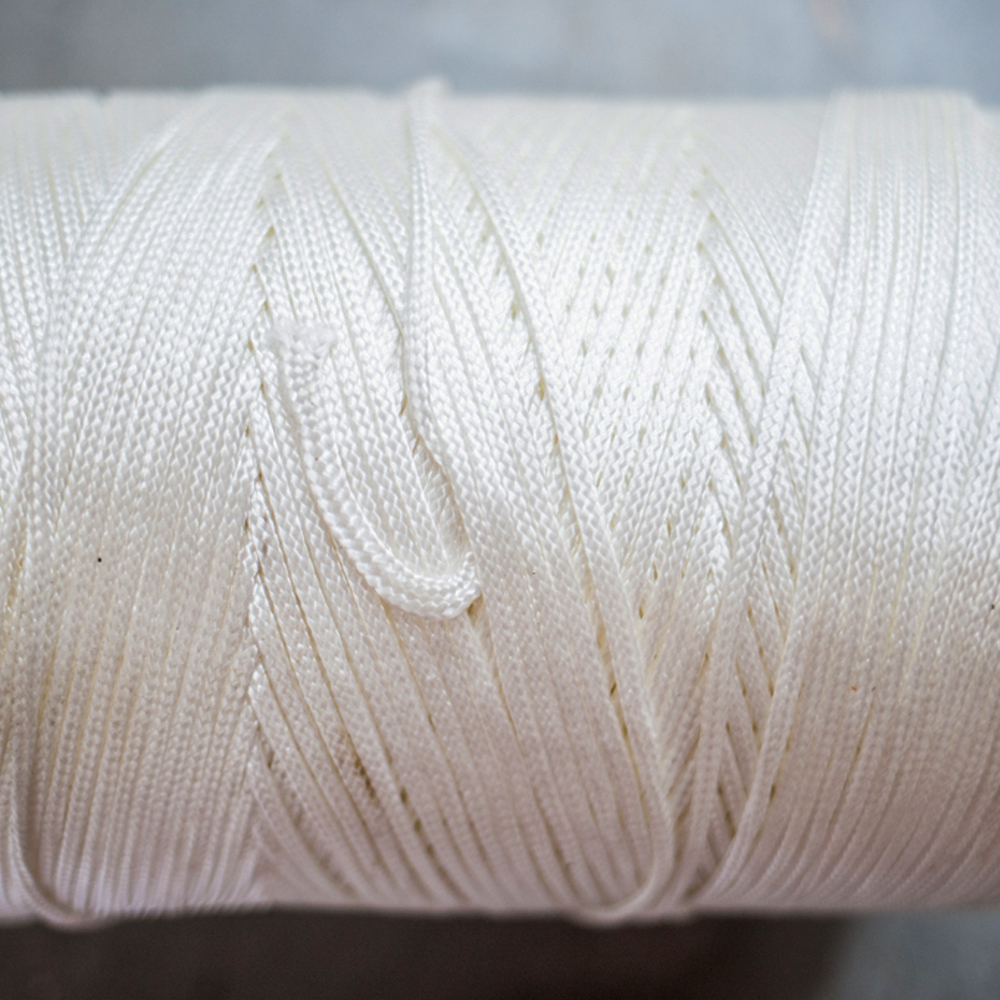 1.5mm White Braided Nylon Paracord (1kg) | Buy Rope