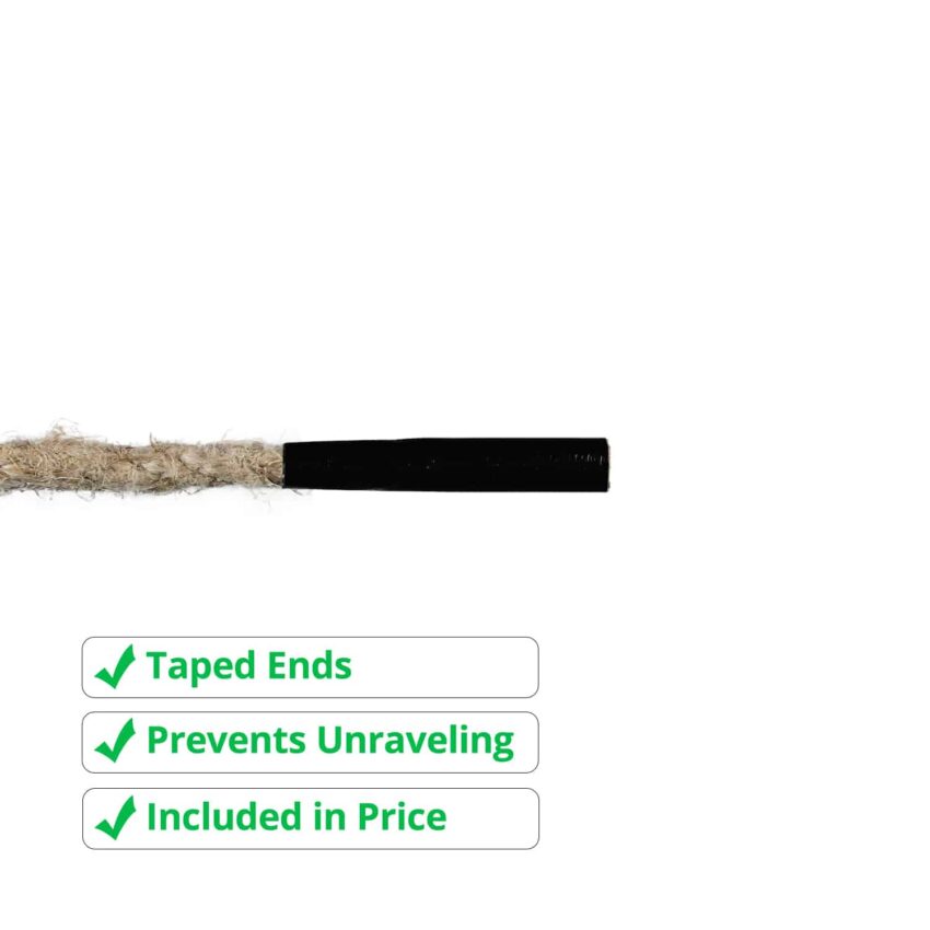 6mm Natural Flax Hemp Rope (Sold By Metre) | Buy Rope