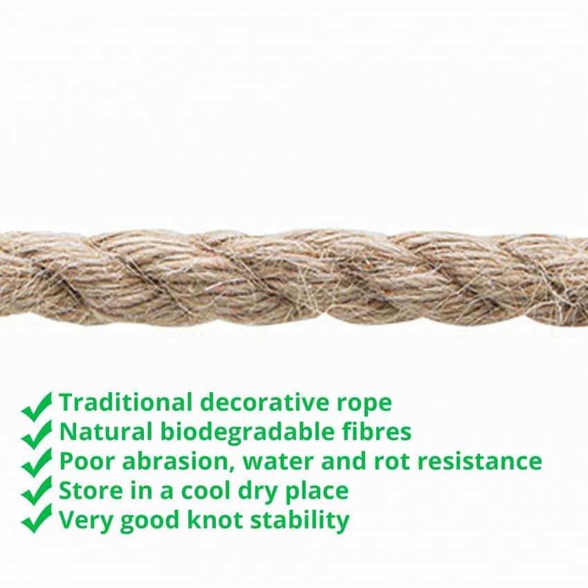 6mm Jute Rope (220m Coil) | Buy Rope