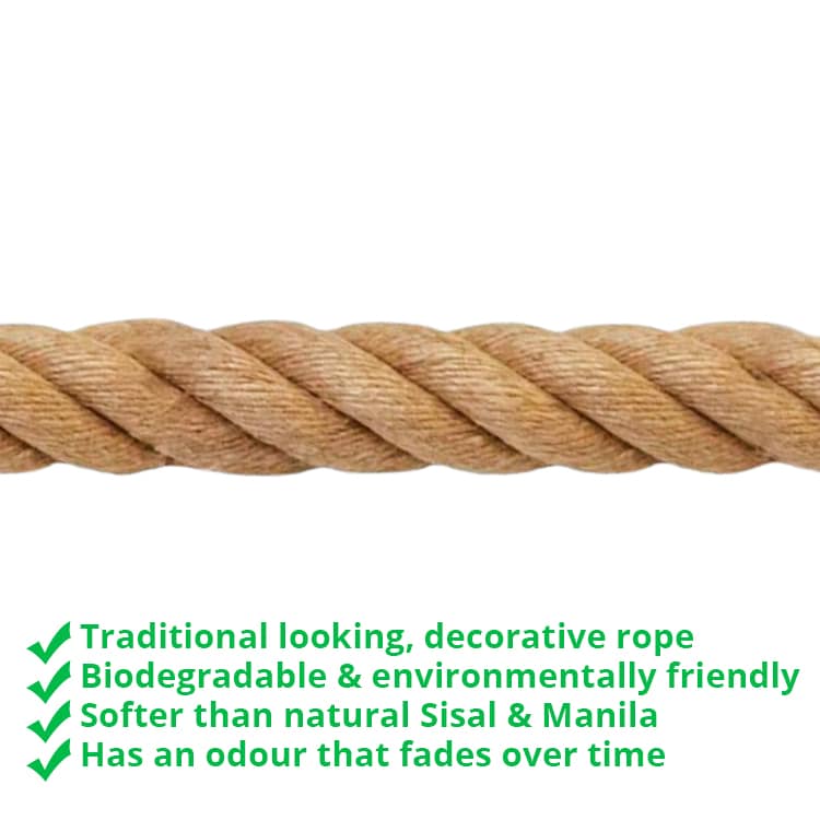 10mm Natural Flax Hemp Rope (220m Coil) | Buy Rope