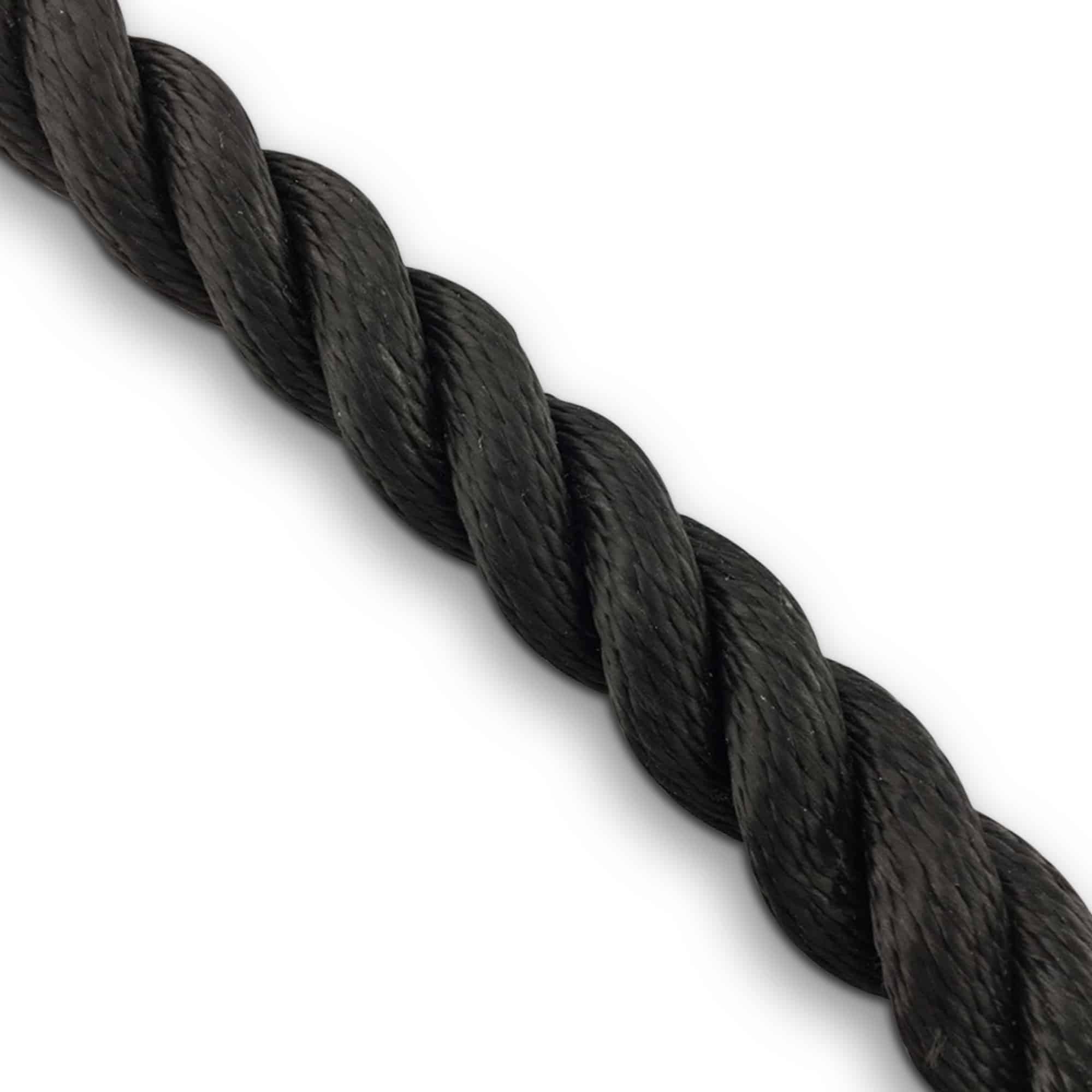 10mm Black Polypropylene Rope (Sold by Meter) | Buy Rope