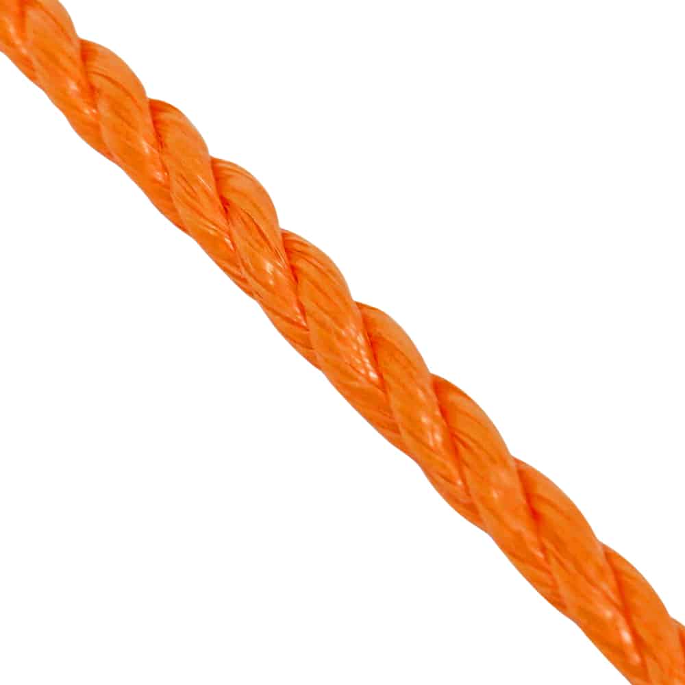 10mm Orange Polypropylene Rope (Sold by Meter) | Buy Rope